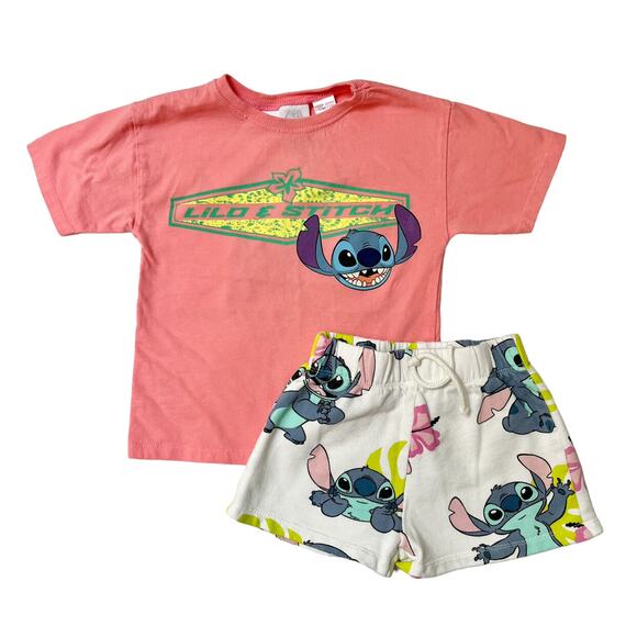 Zara | Matching Sets | Zara Disney Lilo Stitch Outfit Size 24 | Poshmark